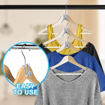 Plastic Space Saving Hangers for Clothes Hanger Hooks - Smart Gadgets Idea